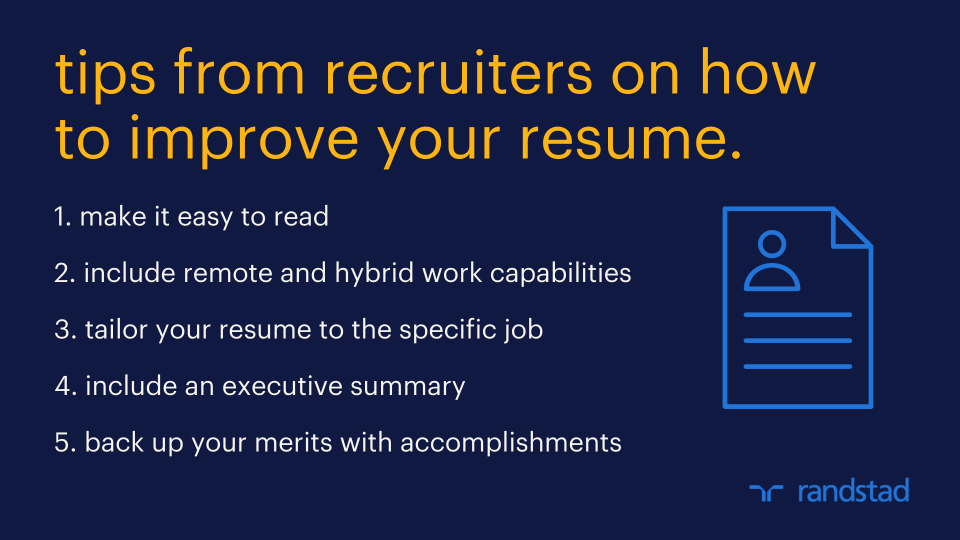 5 Resume Writing Tips to Make Employers Notice You | Randstad Malaysia