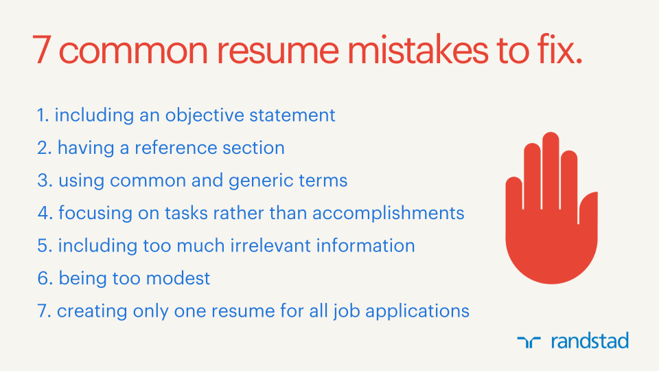 Top 7 Common Resume Mistakes To Avoid in a Modern CV | Randstad Malaysia